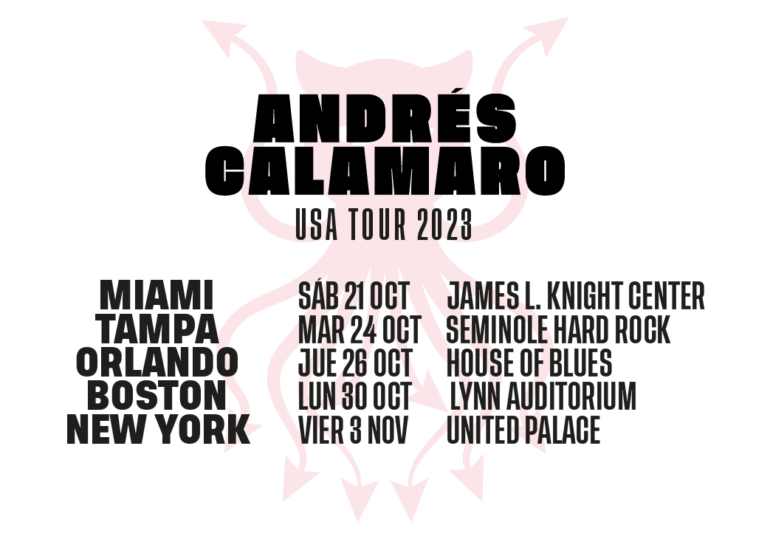 Andrés Calamaro inicia su gira por EE UU en Miami el próximo 21 de ...